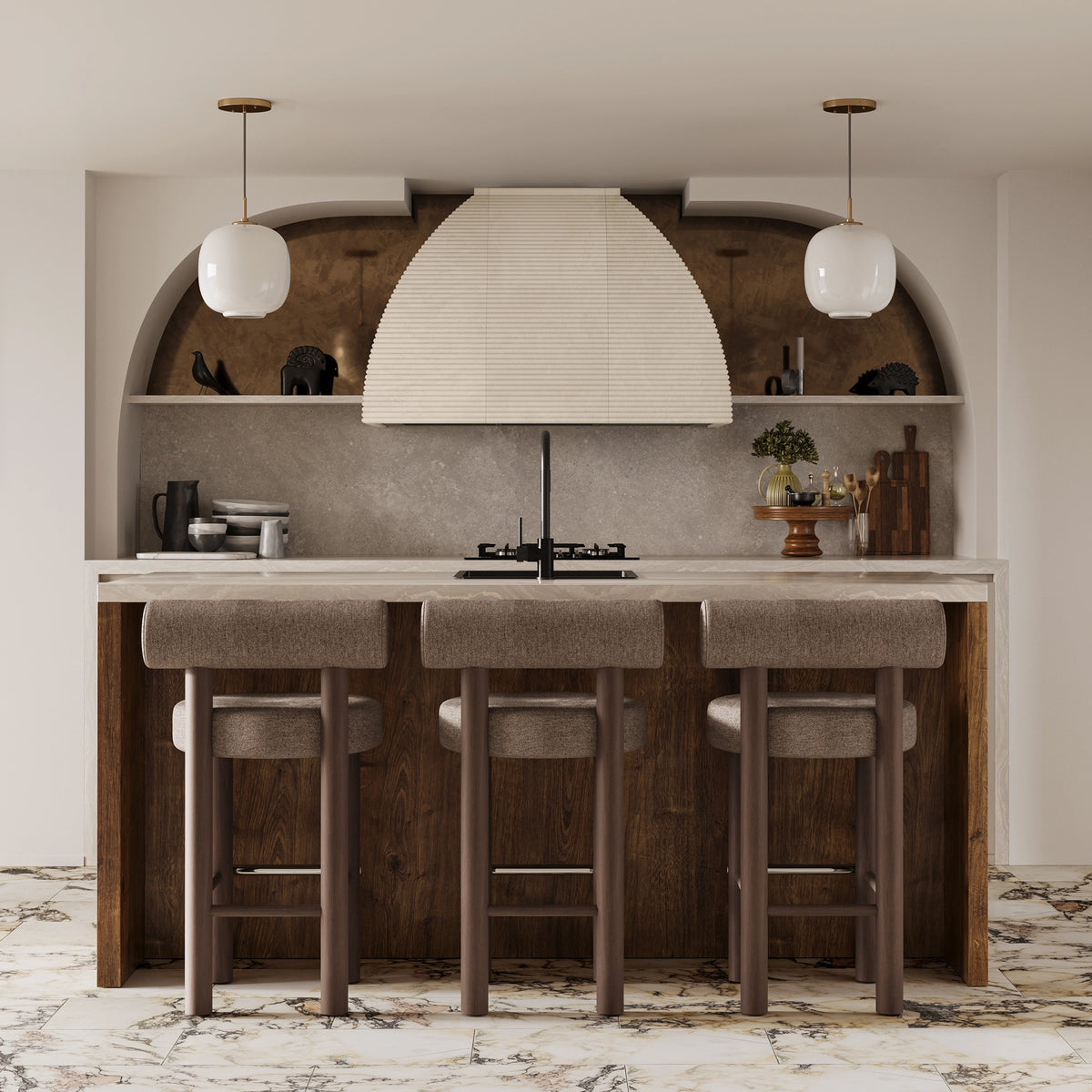 The Extrovert Hood - Full Profile | MATERIAL Bespoke Stone + Tile