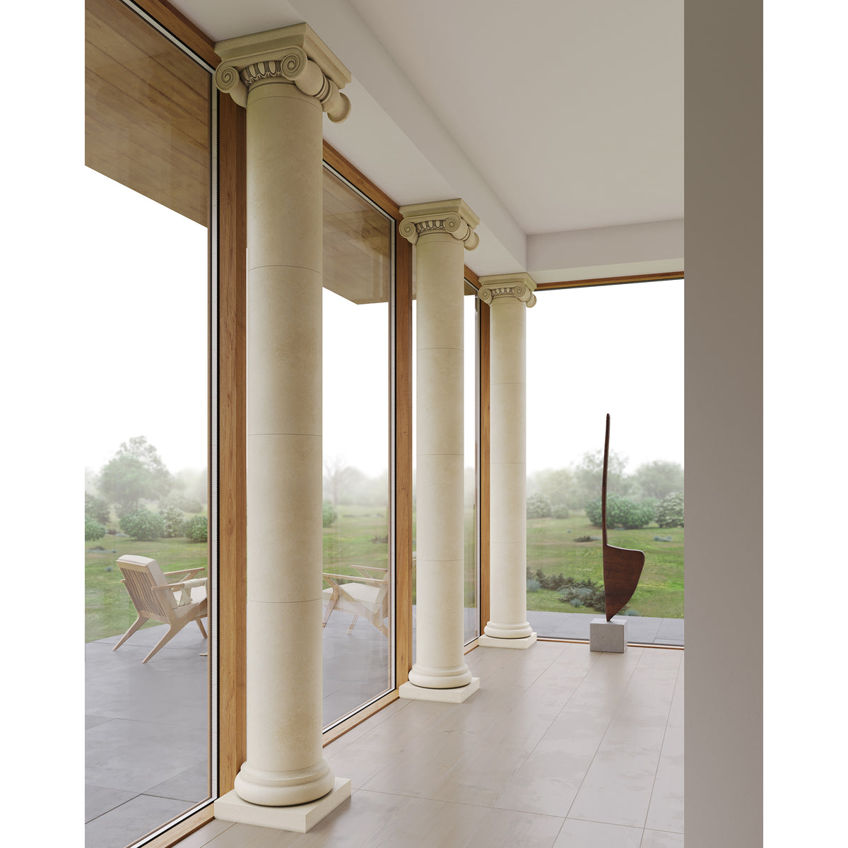 Ionic Column | MATERIAL Bespoke Stone + Tile