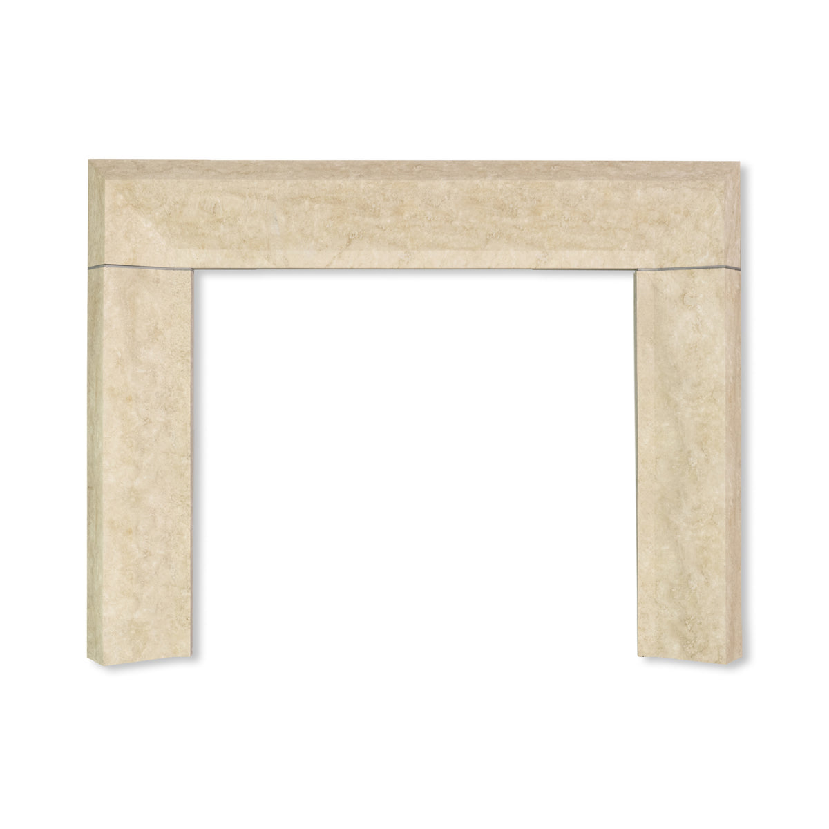Meridian Fireplace in Latte Travertine with Honed Finish (Extended Ran ...