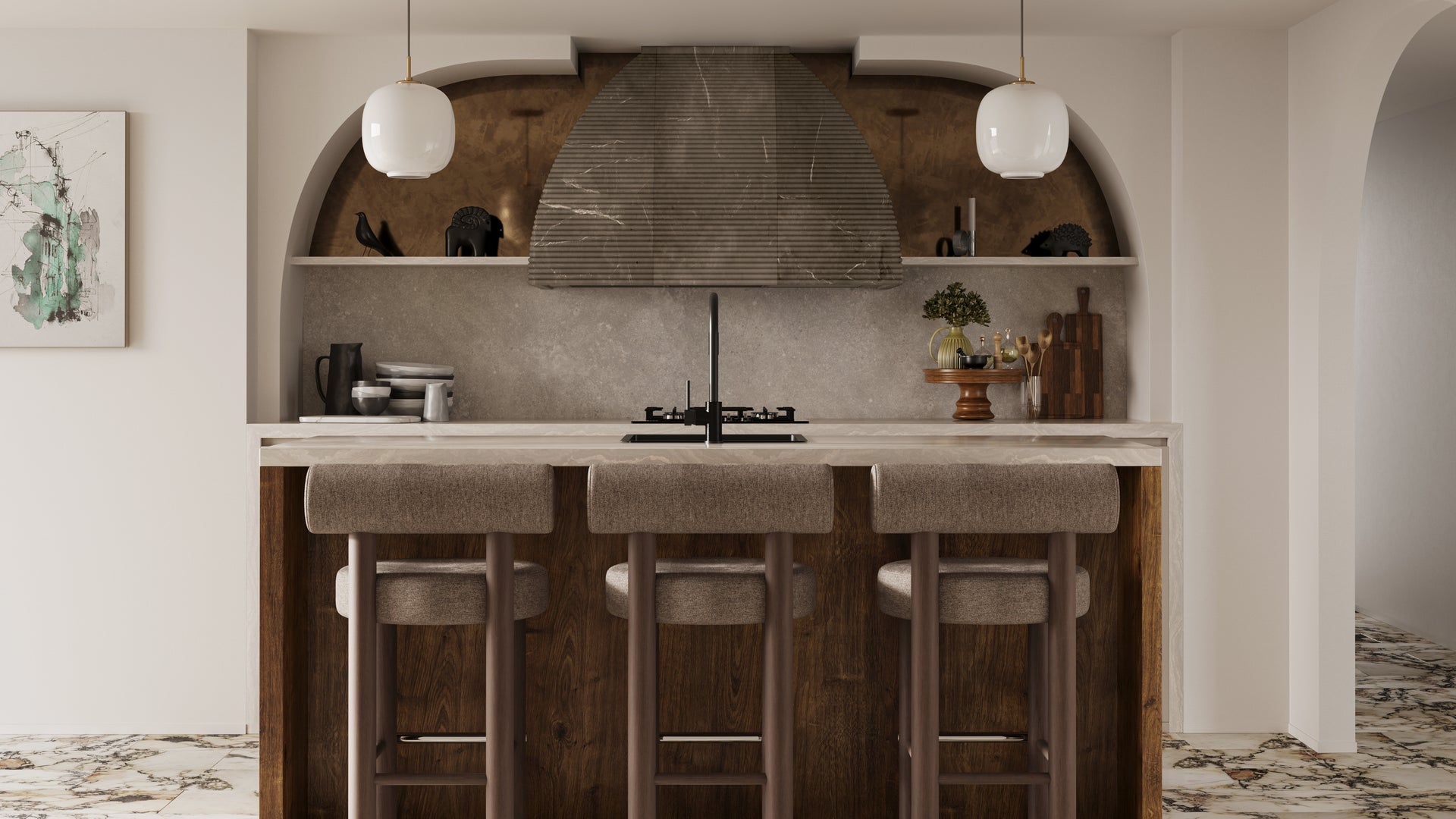 MATERIAL Bespoke Stone + TIle