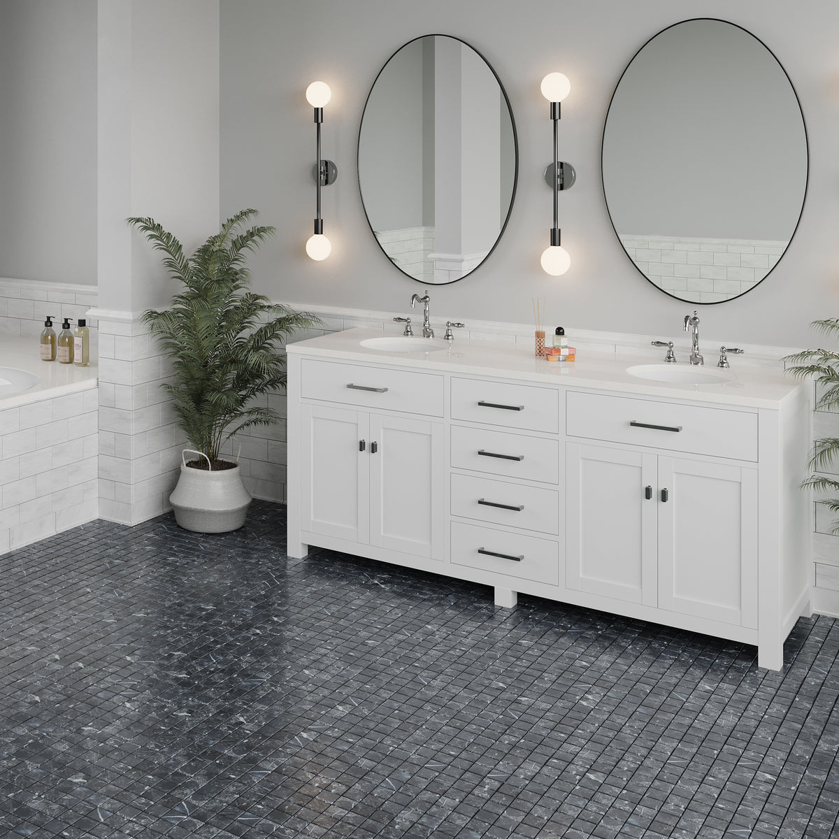 2x2" Grid Mosaic | MATERIAL Bespoke Stone + Tile