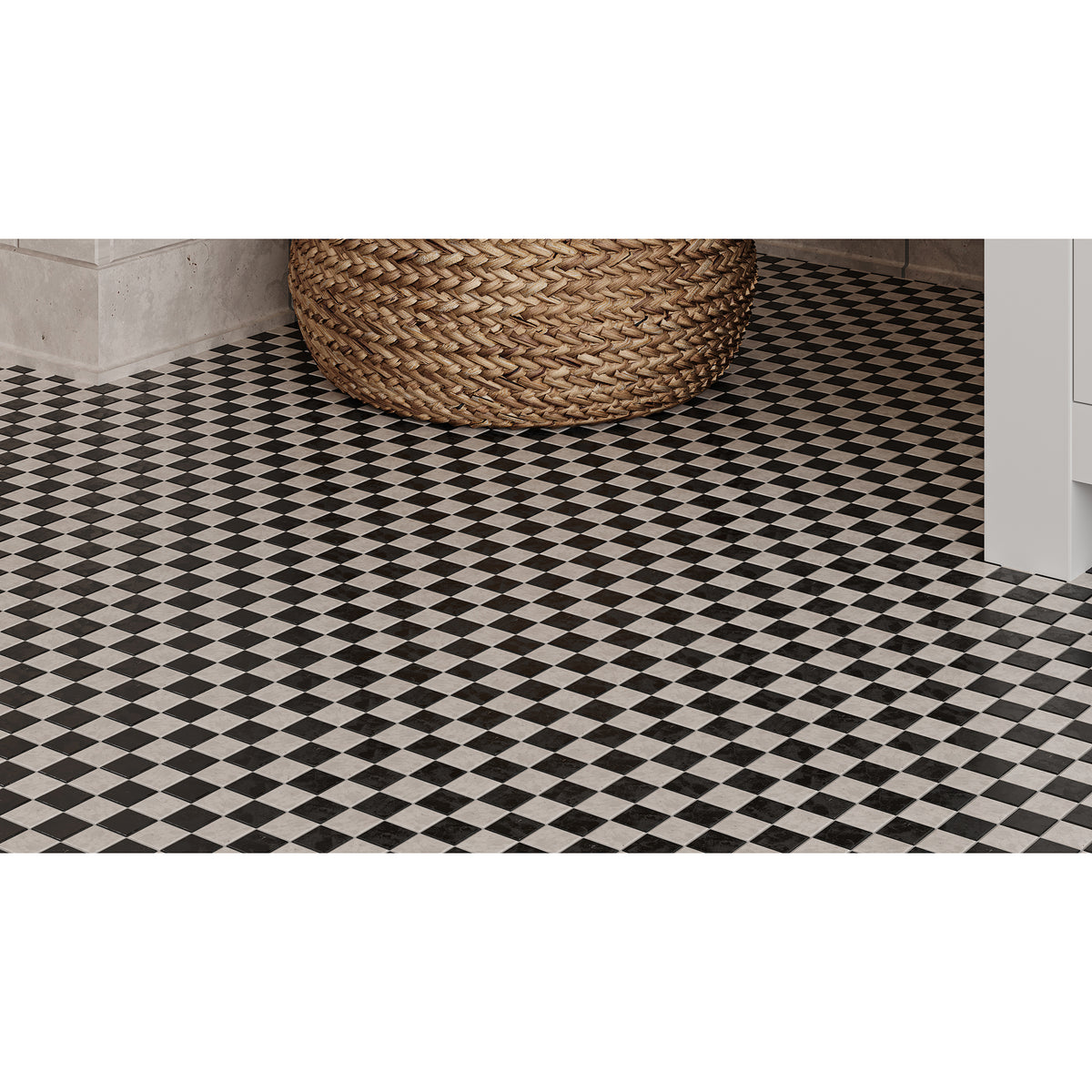 ⅞" Grid Mosaic | MATERIAL Bespoke Stone + Tile