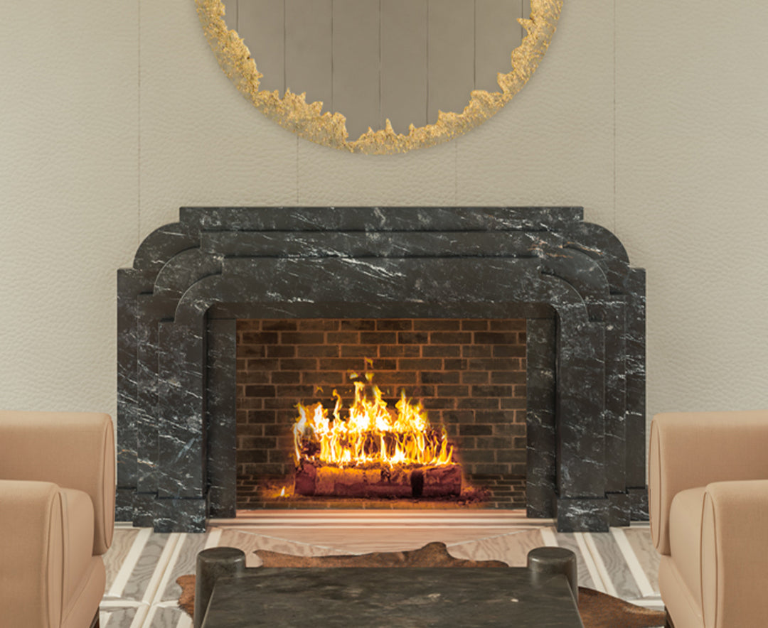 FIREPLACES | MATERIAL Bespoke Stone + Tile