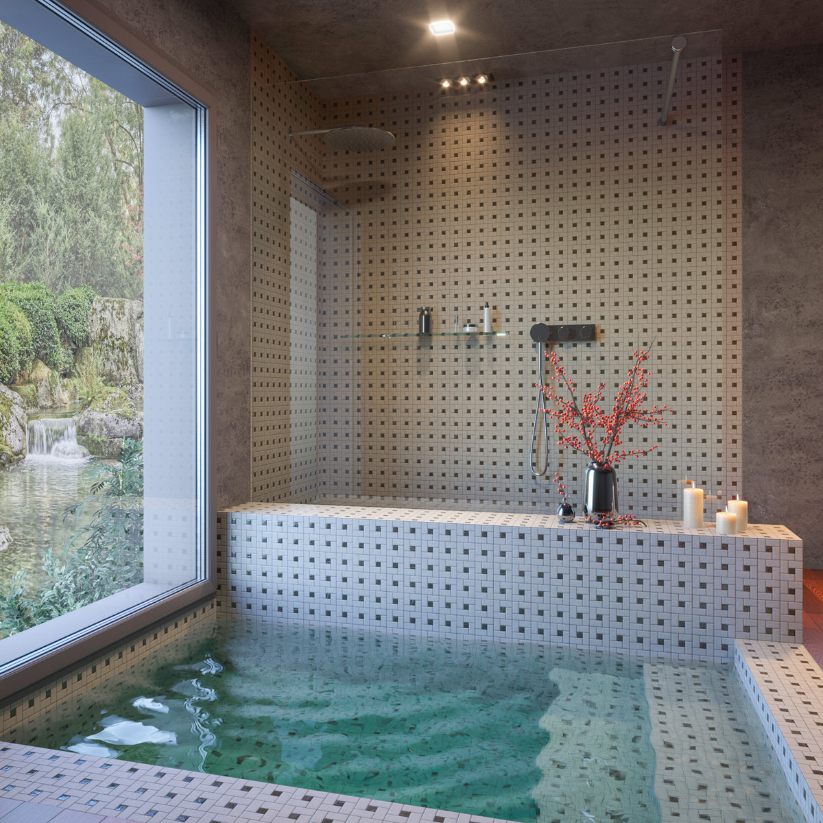 Target Mosaic | MATERIAL Bespoke Stone + Tile